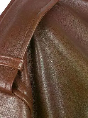 ARMA Astra Epaulette Leather Jacket - Brown