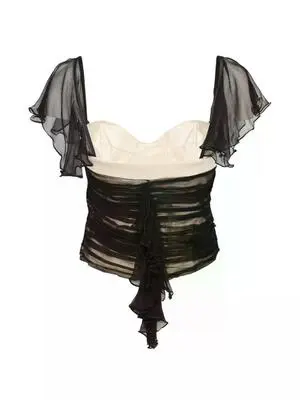 STOLEN STORES Ruffled Ruched Top