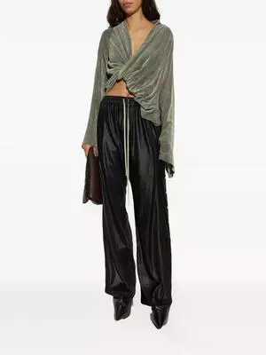 Rick Owens Knot-detail Long-sleeve Top - Grey