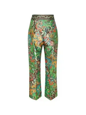 ALEMAIS Charlotte Paisley-print Trousers