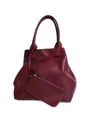 IACUCCI Pebbled Leather Tote Bag - Red