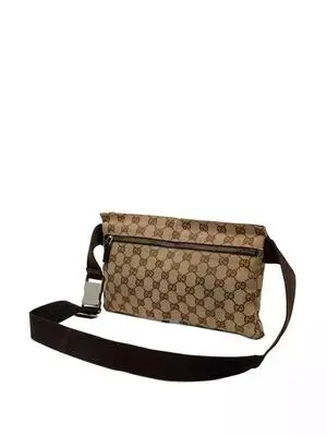 Gucci 2000-2015 Gg Canvas Double Pocket Belt Bag