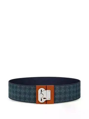 FPM MILANO Xl Butterfly Patterned Elastic Luggage Belt - Blue