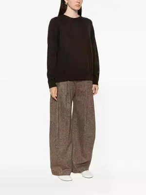 Max Mara Raglan-sleeve Ribbed-trim Sweater