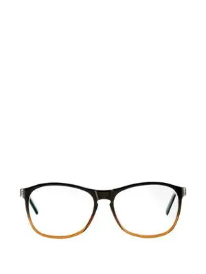 REIZ Rectangle-frame Glasses - Brown