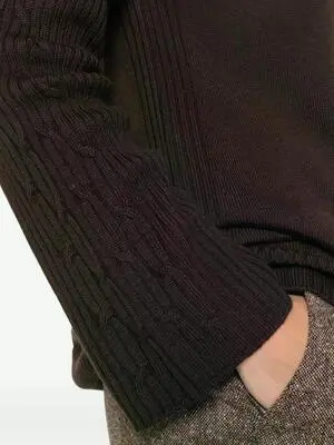 Max Mara Cable-knit Raglan-sleeve Sweater