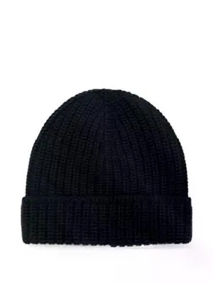 GRAN SASSO Ribbed-knit Wool Beanie Hat - Blue