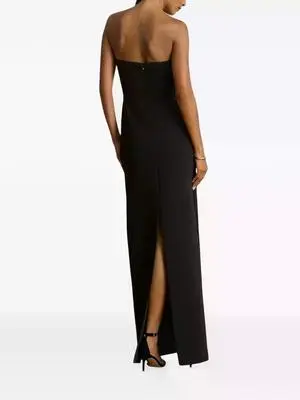 Ralph Lauren Strapless Rear-slit Gown Maxi Dress