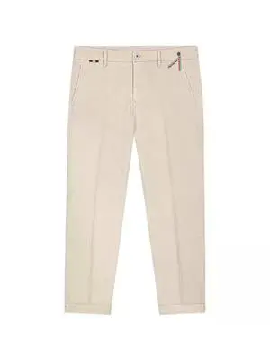 MASON'S Pressed-crease Turned-up Trousers - Neutrals
