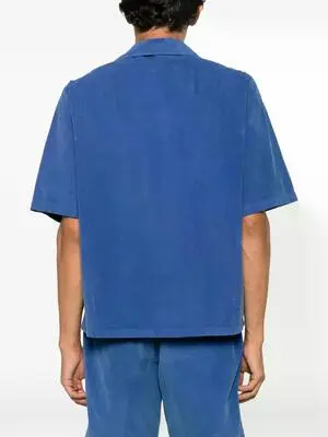 SANTANIELLO Pleated Corduroy Shorts