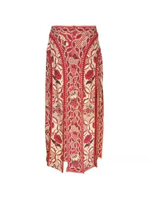 ALEMAIS Kenny Floral-print Maxi Skirt