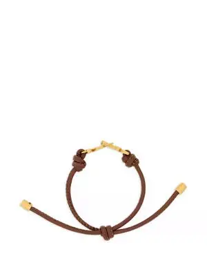 Saint Laurent Cassandre Leather Bracelet