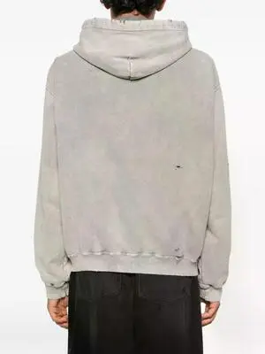 Mihara Yasuhiro Distressed-effect Zip-up Hoodie