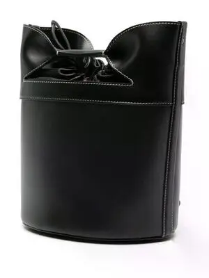 Alexander McQueen Logo-stamp Leather Bucket Bag