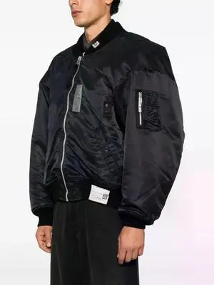 Mihara Yasuhiro Panelled Layered-effect Bomber Jacket