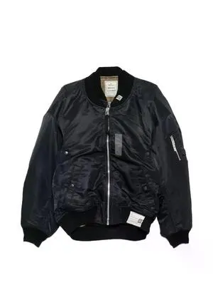 Mihara Yasuhiro Panelled Layered-effect Bomber Jacket - Black