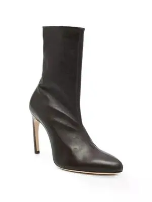 Victoria Beckham Harlow Stretch Leather Boots - Brown