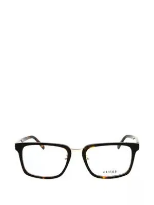 Guess Tortoiseshell-effect Rectangle-frame Glasses - Brown