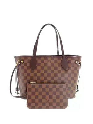 LOUIS VUITTON 2000-2026 Damier Ebene Neverfull Pm Tote Bag - Brown