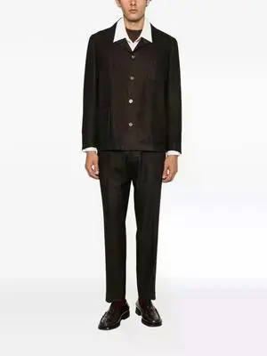 SANTANIELLO Button-up Patch-pocket Suit