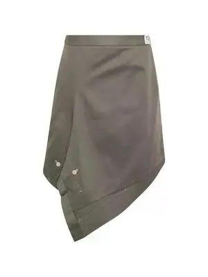 RE CODE Asymmetric-hem Mini Skirt