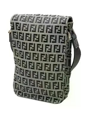 Fendi 2000-2010 Zucchino Canvas Crossbody Bag
