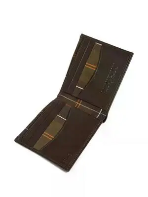 Barbour Tartan-trim Leather Wallet