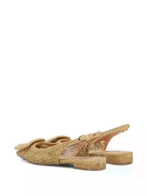 BIBI LOU Buckle-detail Slingback Ballet Flats