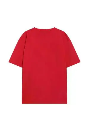 Valentino Garavani Cotton T-shirt With Panther Print - Red