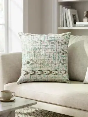 L'OCA NERA Abstract-print Pleated Cushion