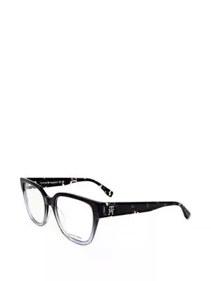 Tommy Hilfiger Tortoiseshell-effect Square-frame Glasses - Blue