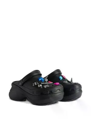 Balenciaga Patch-embellished Clogs