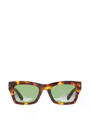 FERRAGAMO Tortoiseshell-effect Square-frame Sunglasses