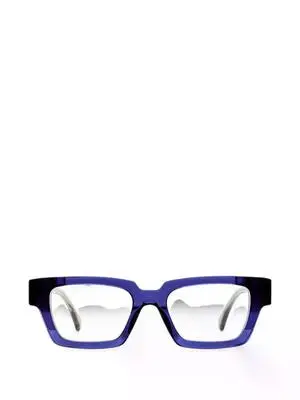 KUBORAUM I01 Geometric-frame Glasses - Blue