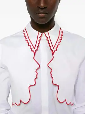 Vivetta Embroidered-trim Layered Shirt