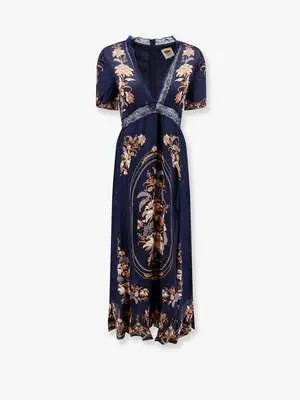 Farm Rio Lara Viscose Long Dress