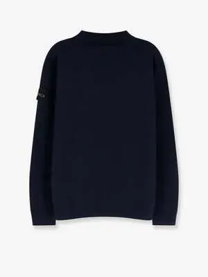 Stone Island Virigin Wool Sweater - Blue