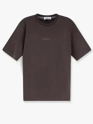 Stone Island Organic Cotton T-shirt - Brown
