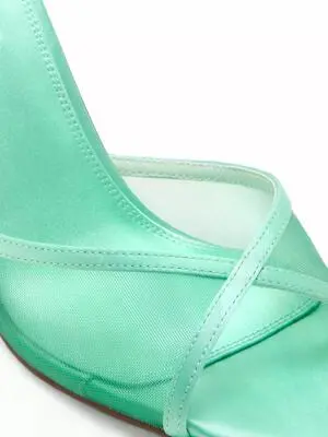 Femme La Iman Mesh-panel Sandals - Green