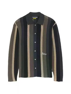 IUTER Striped-knit Cardigan