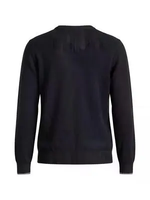 Peserico Contrast-trim Crew-neck Sweater