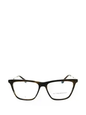 Victoria Beckham Rectangle-frame Glasses - Brown