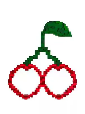 SELETTI Pixel Cherry Mirror - Red