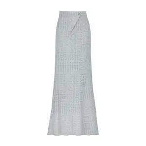 MAYAMU Kibe Patterned Maxi Fishtail Skirt