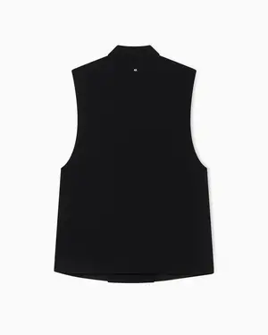 Armani Exchange Modern Tailored Vest In Recycled Twill