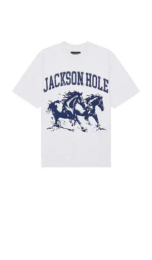 DIAMOND CROSS RANCH Blue Horses Tee In . Also