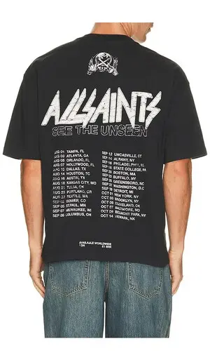 ALLSAINTS Chromium Short Sleeve Tee In . Also - Black