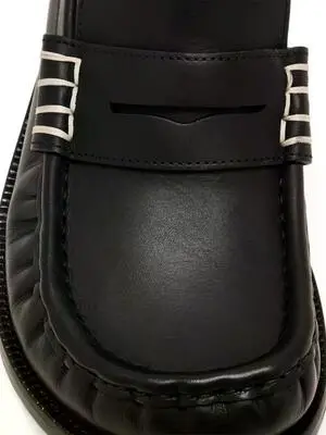 JW Anderson Contrast-stitch Penny Loafers