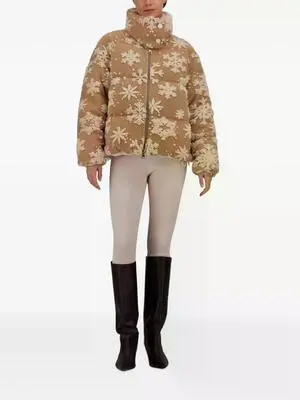 Herno Snowflake-jacquard Quilted Jacket