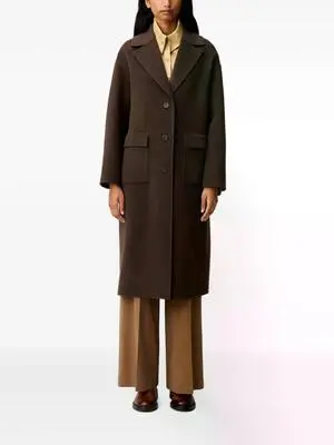 Claudie Pierlot Long Tailored Collar Wool Coat